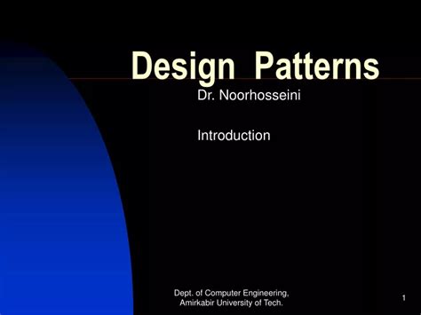 Ppt Mastering Design Patterns For Effective Oo Software Design
