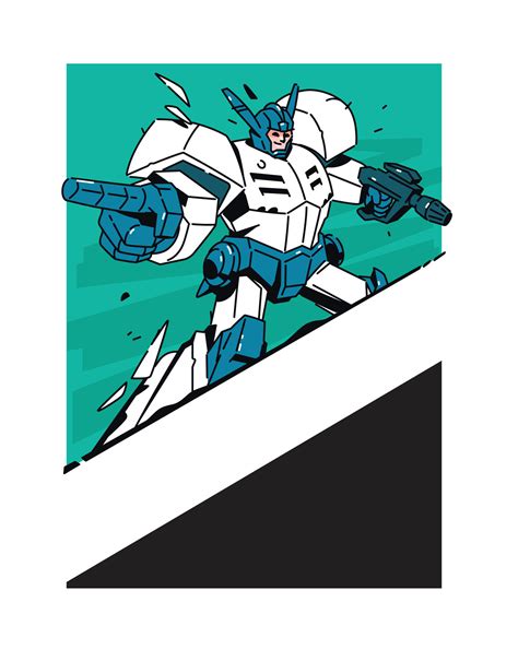 Illustration Of A Transforming Robot With A Weapon Vector The Robot