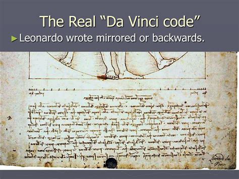 Ppt The Real Da Vinci Code Powerpoint Presentation Free Download