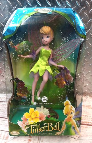 2007 Disney Porcelain Doll Brass Key Keepsakes Tinker Bell For Sale
