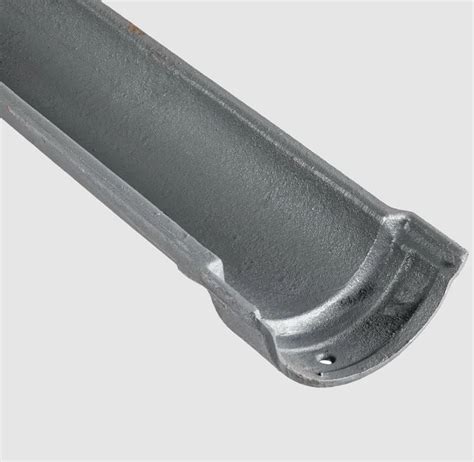 Cast Iron 5 Beaded Half Round Gutter X 6ft Primed