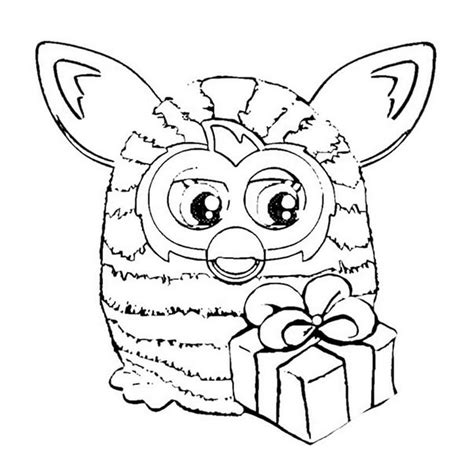 Furby Coloring Page