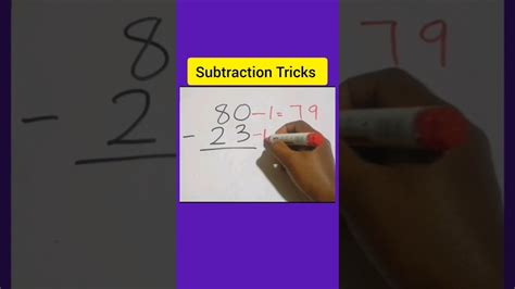 Subtraction Tricks Subtraction Shorts Shortvideo Shortsvideo Short