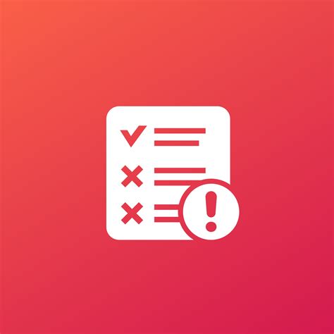 Failed Test Icon For Web 2237986 Vector Art At Vecteezy