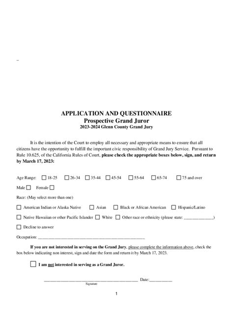 Fillable Online Juror Questionnaire 20232024pdf Fax Email Print
