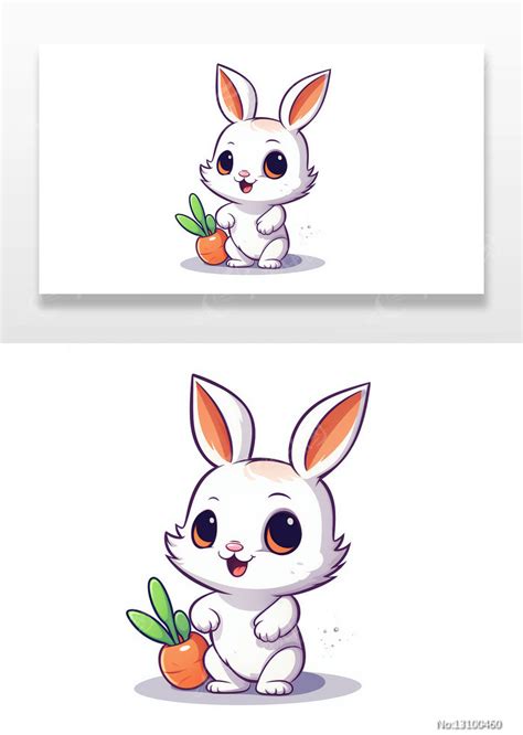 卡通兔子白兔素材下载红动中国