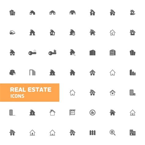 Real Estate Icons Eps Vector Uidownload