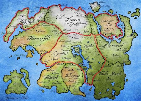 Tamriel Map Easter Egg Skyrim