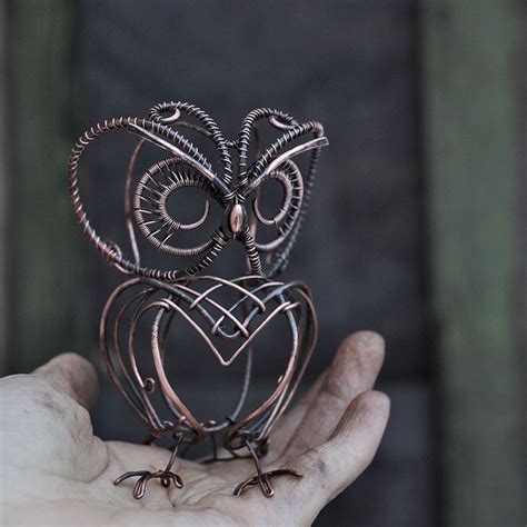 Wire Owl Etsy