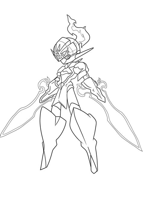 Ceruledge Pokemon Coloring Page