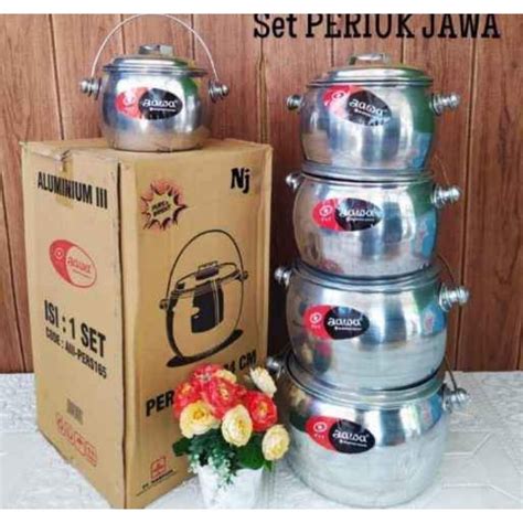 Jual Panci Set Periuk Jawa Susun 5 Shopee Indonesia