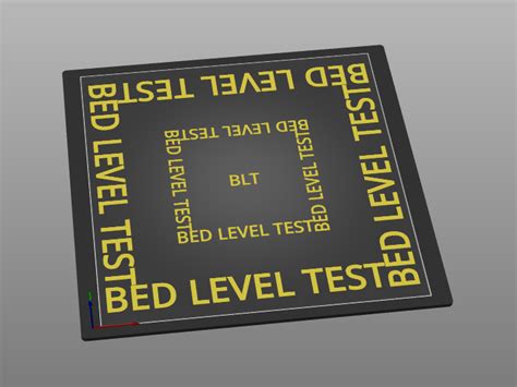Bed Level Test By Vojta Smerekovský Download Free Stl Model