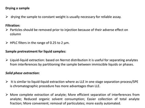Sample Preparation In Hplc Pptx