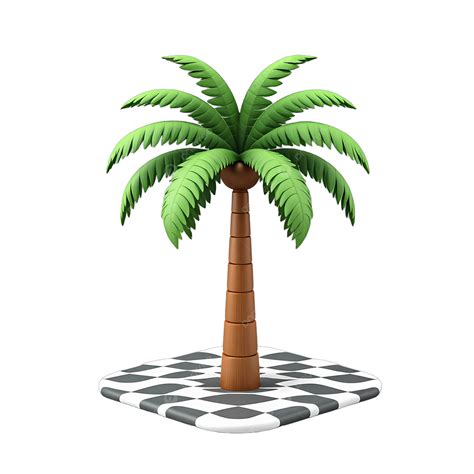 A Model Of A Palm Tree Palm Tree Model Plant Model 3d Model Png