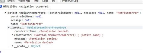 Javascript Edge Mediadevices Invalid Argument Stack Overflow