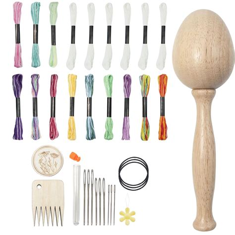 Darning Egg Darning Crafts Knitting Sewing Set Wood Darning With Tool For Mending Socks Trousers