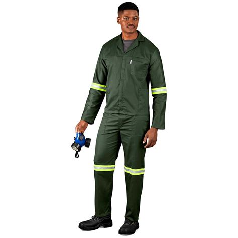 Acid Resistant Polycotton Conti Suit Reflective Arm Legs And Back