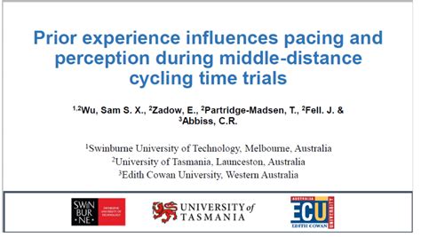 Pdf Prior Experience Influences Pacing And Perception During Middle