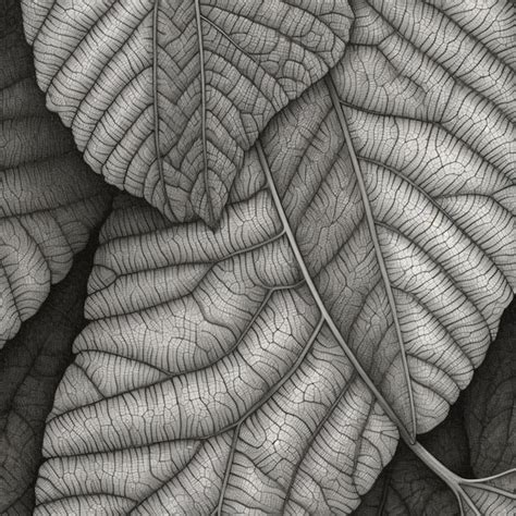 Premium Ai Image A Close Up Of A Leaf With A Thin Stem On It Generative Ai