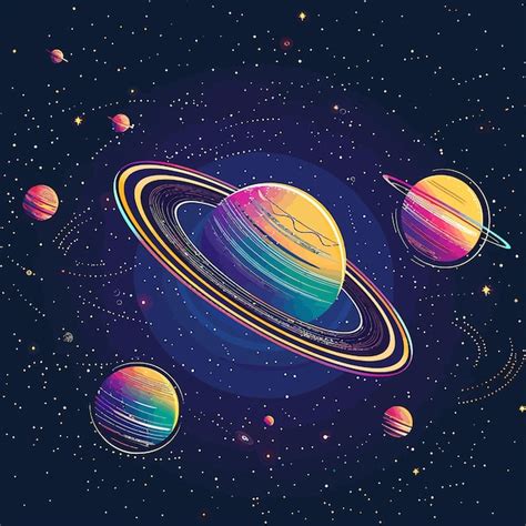 Premium Vector Backgroundofsolarsystemplanetsandcelestial