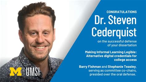 Congratulations Dr Cederquist 🎉 Umsis Steven Cederquist