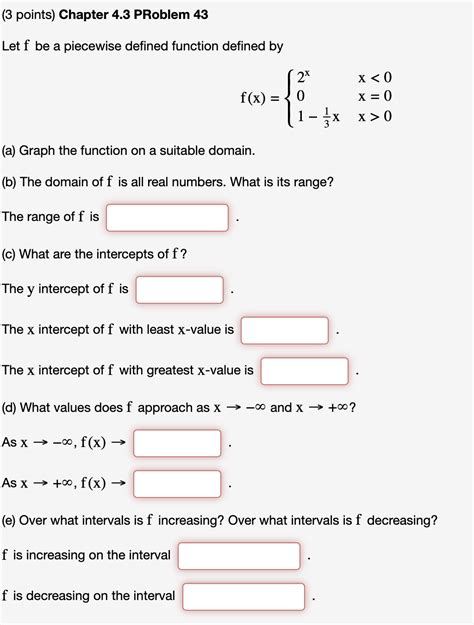 3 Points Chapter 43 Problem 43 Let F Be A