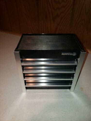 Rare Matco Tools Black Metal Mini Micro Tool Box Cabinet Heavy Duty Antique Price Guide