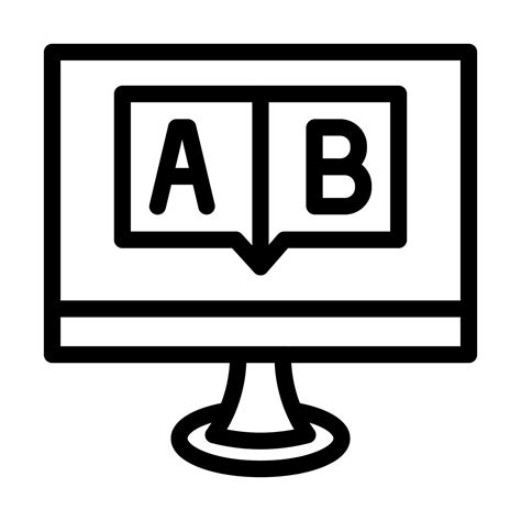 A B Testing Icon Design 16695767 Vector Art At Vecteezy