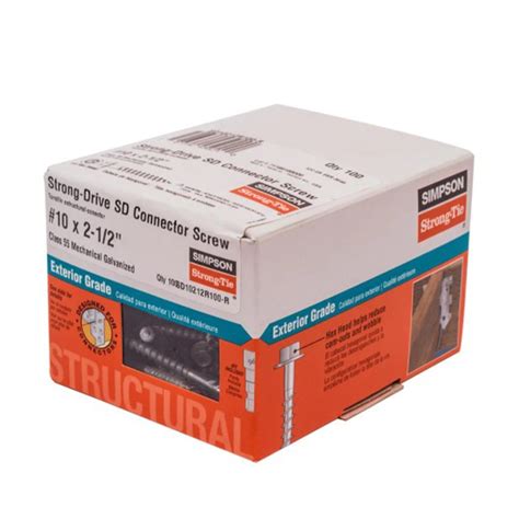 Simpson Strong Tie Sdws22300db 3 Inch T 40 Sdws Timber Screw