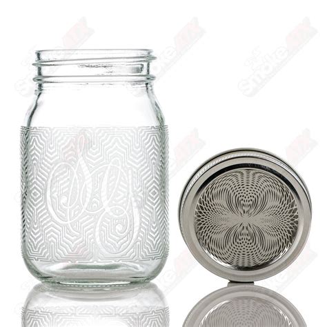 Mech Pattern Mason Jar Sovereignty