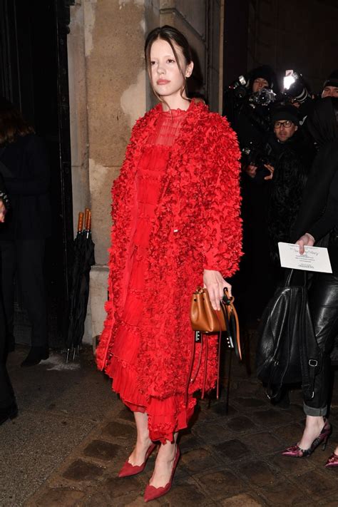Mia Goth At Valentino Fashion Show At Pfw In Paris 01232019 Hawtcelebs
