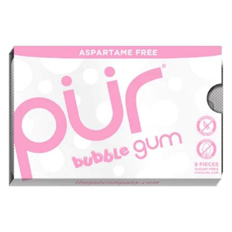 Pur Gum S F Bubble 9s Buy Health Products At Healthy U Online Health And Wellness Store