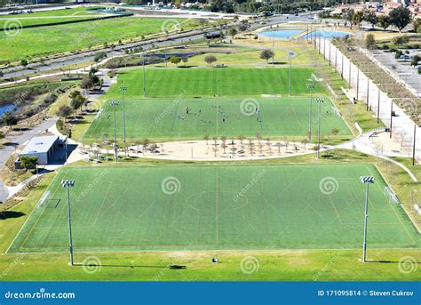Irvine California 31 Jan 2020 Aerial View Of Soccer Fields At The