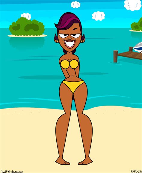 Rule 34 2d Beach Bikini Busty Dark Skinned Female Dark Skin
