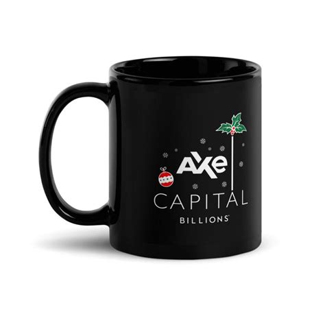 Billions Festive Axe Capital Stacked Logo 11 Oz Black Mug Paramount Shop