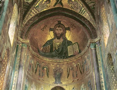 View Of The Apse Depicting The Christ Pantocrator And The Virgin At