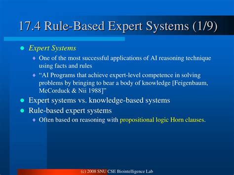 Ppt Artificial Intelligence Chapter 17 Knowledge Based Systems