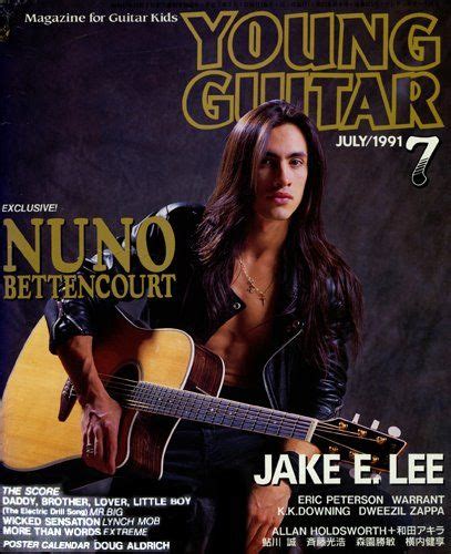 Nuno Bettencourt Young Guitar Magazine July 1991 Cover Photo Japan