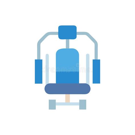 Fitness Adjustable Pec Deck Machine Icon Stock Illustration