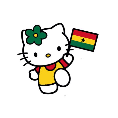 Hello Kitty Holding A Ghana Flag Requested Hello Kitty Drawing Hello Kitty Wallpaper Hd
