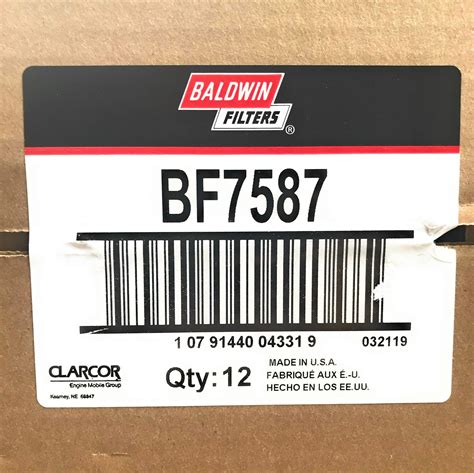 Baldwin Bf7546 Fuel Filter Cross Reference
