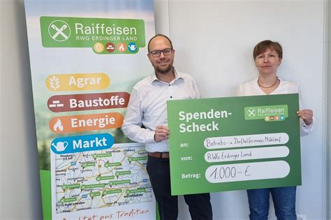 Zwei Mal 1 000 Euro Gespendet Dorfhelfer Innen Und Stiftung Ecksberg