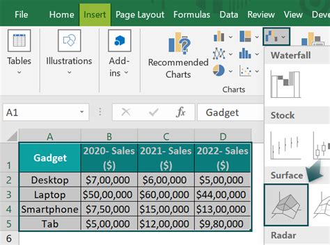 3d Plot In Excel Example How To Create 3d Chartgraph