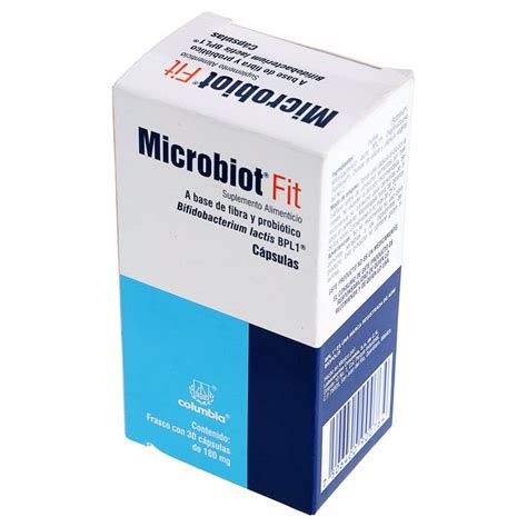 Microbiot Fit 180mg Con 30 Capsulas Bifidobaterium Lactis Bpl1