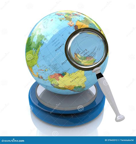 Analysis Of The World Stock Illustration Illustration Of Continents