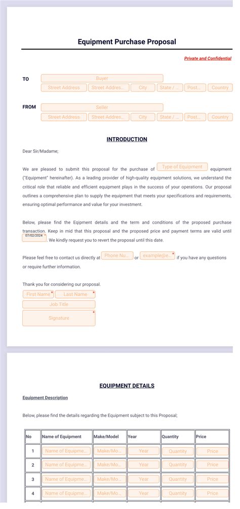 Purchase Proposal Template Free 52 Sample Business Proposal Letter