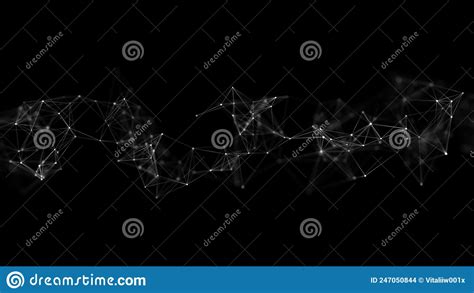 Futuristic Global Network Connection Structure Cyber Security Digital Data Flow Science