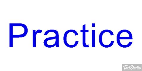 Practice Word Animated  Logo Designs