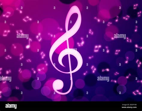 Musical Notes Background Purple