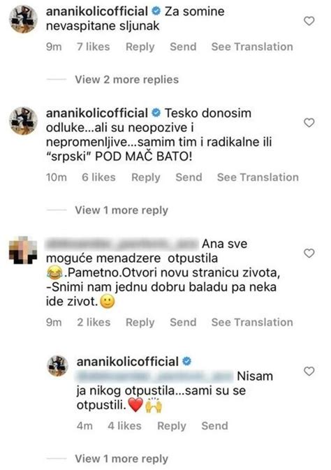 Ana Nikolić Se Oglasila Nakon Skandala